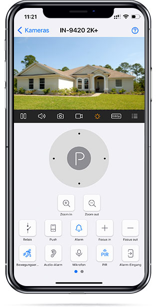 IN-9420 2K+ Professional Security Camera with Pan/Tilt, PoE/WiFi, PIR ...